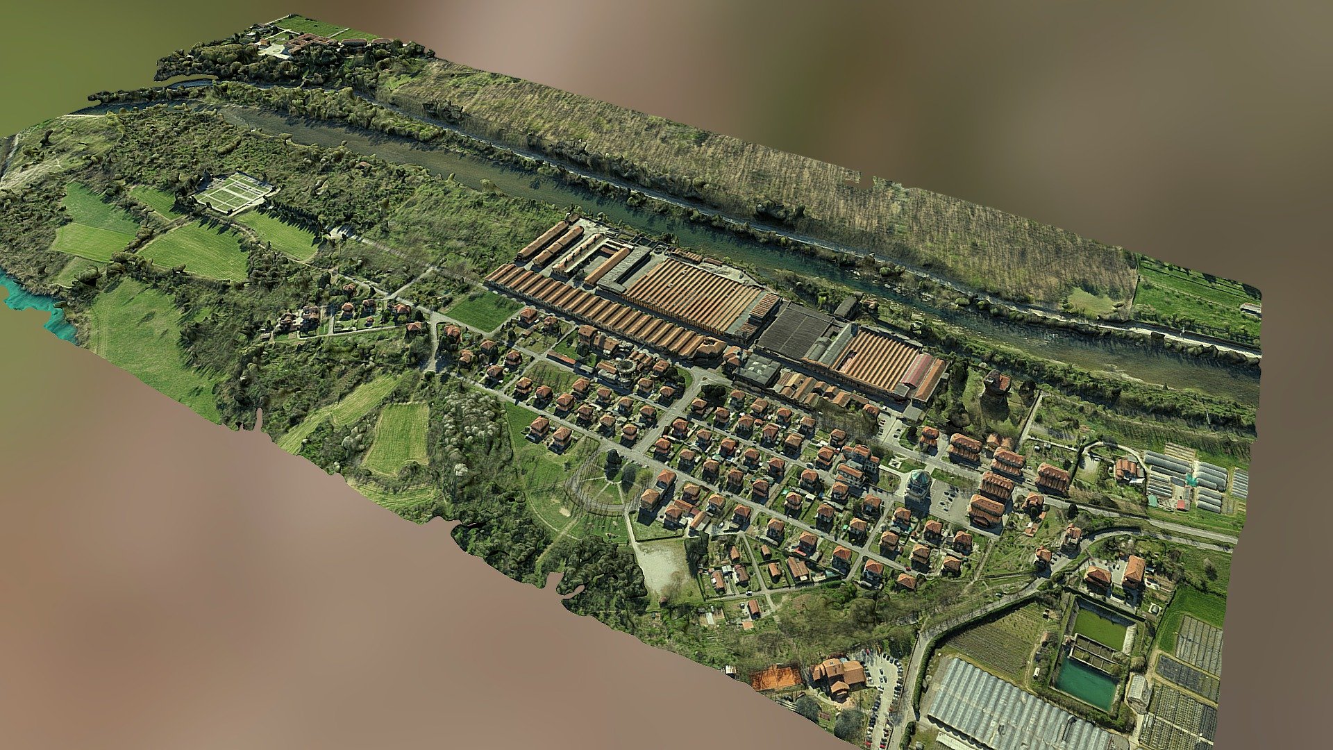 Crespi d'Adda - 3D model by Dronica [5a42a90] - Sketchfab