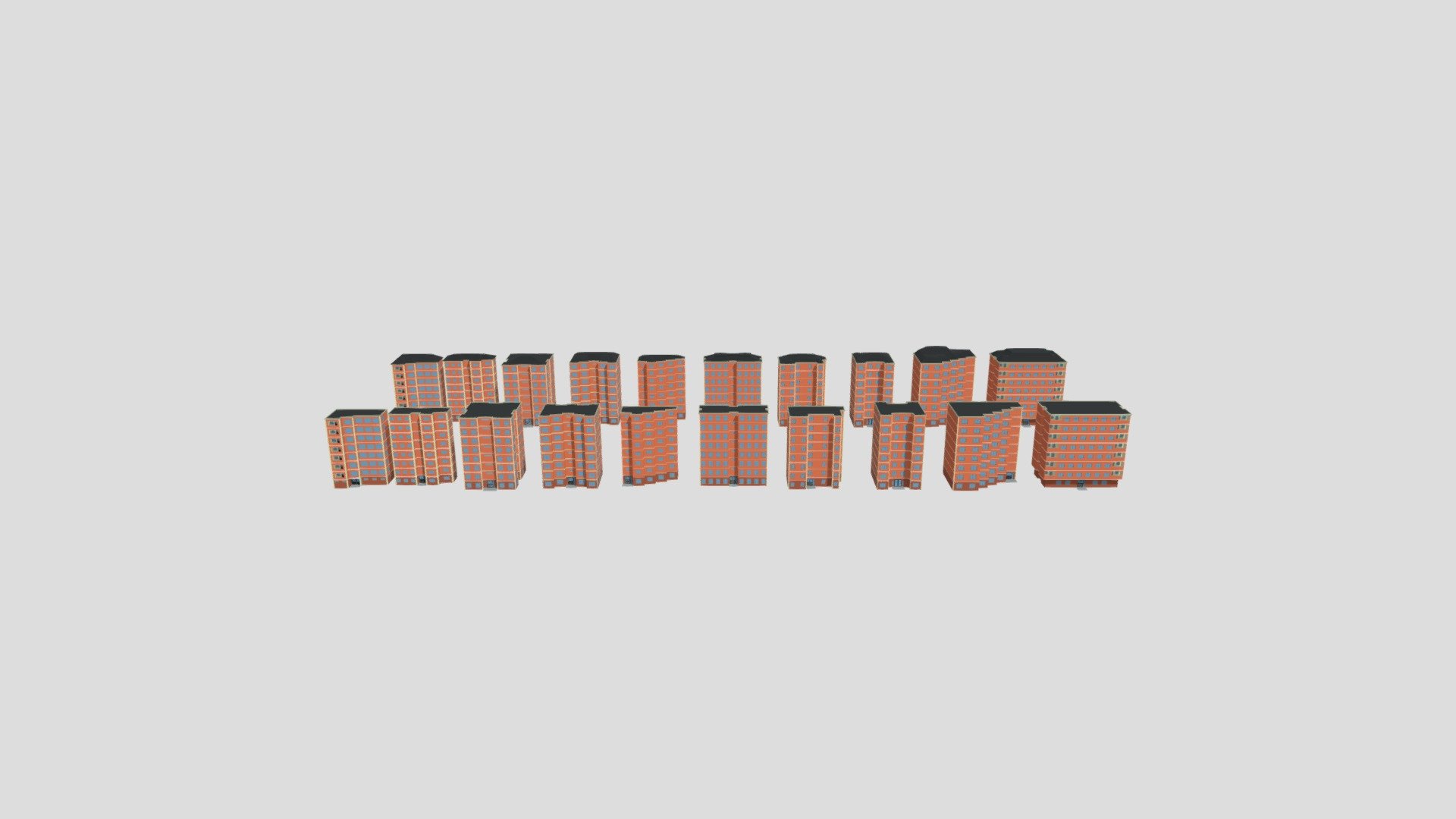 LOW POLY CITY BUILDS - V1 - 3D model by Vincent.Russell [5a44075 ...