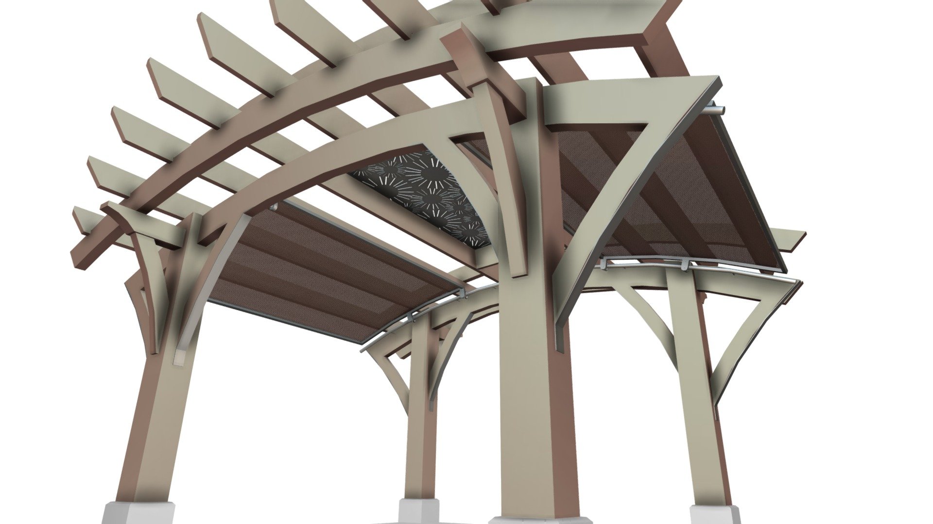 pergola 1 - 3D model by adamleescott [5a44304] - Sketchfab