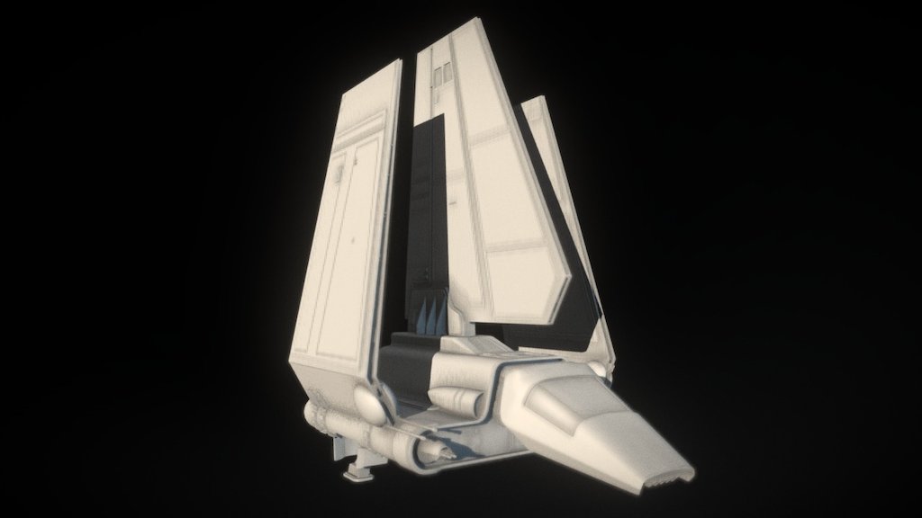 Imperial Shuttle - 3D model by SirKlu [5a447d6] - Sketchfab