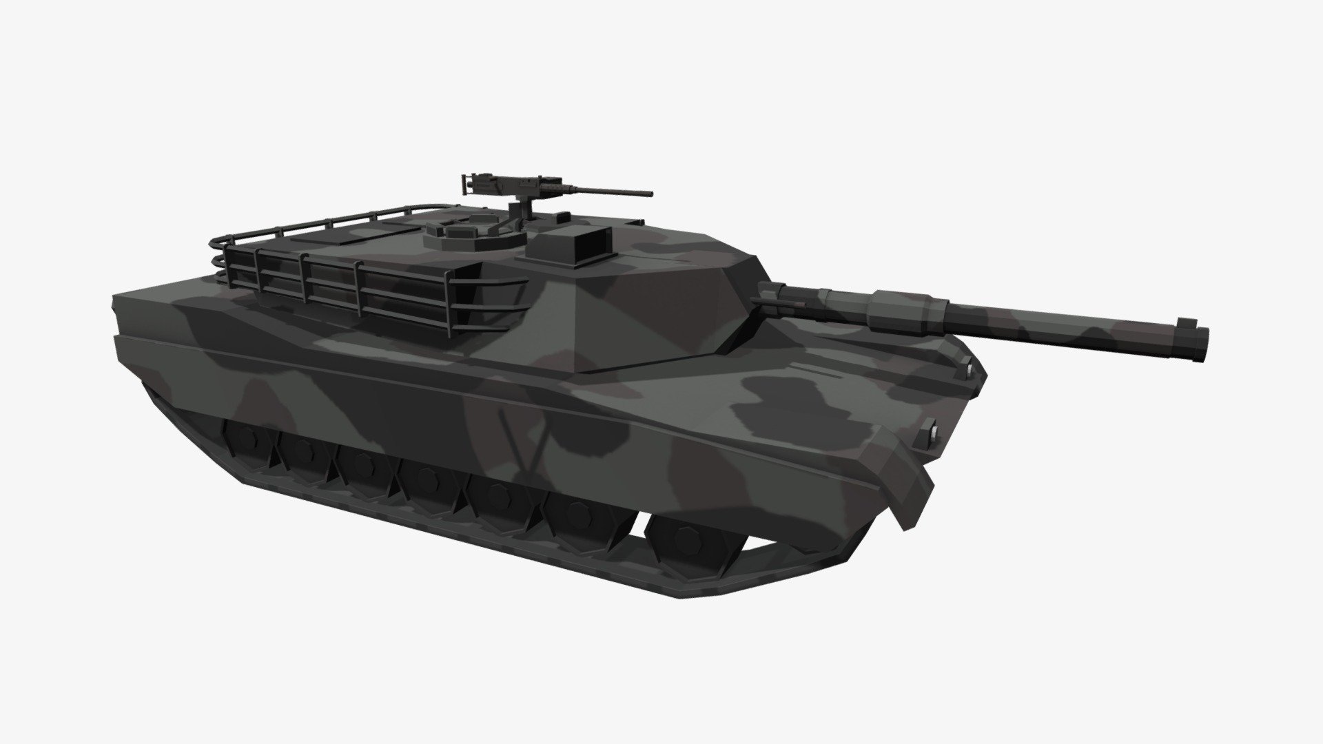 Low Poly M1A1 Abrams - 3D model by samanthacford [5a46978] - Sketchfab