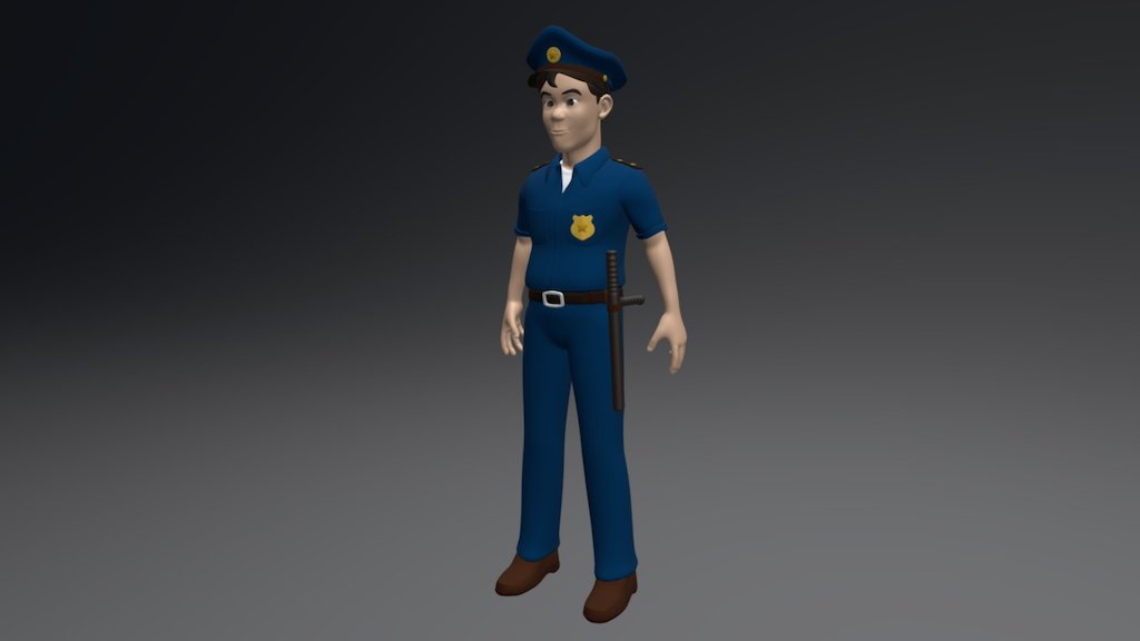 Police - 3D model by LeVanTuan [5a4a770] - Sketchfab