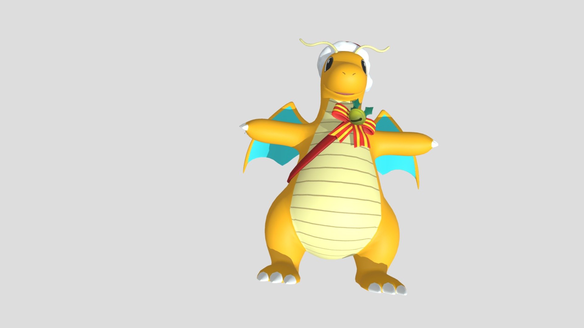 Pokemon Unite Dragonite Holiday Style - Download Free 3D model by ...