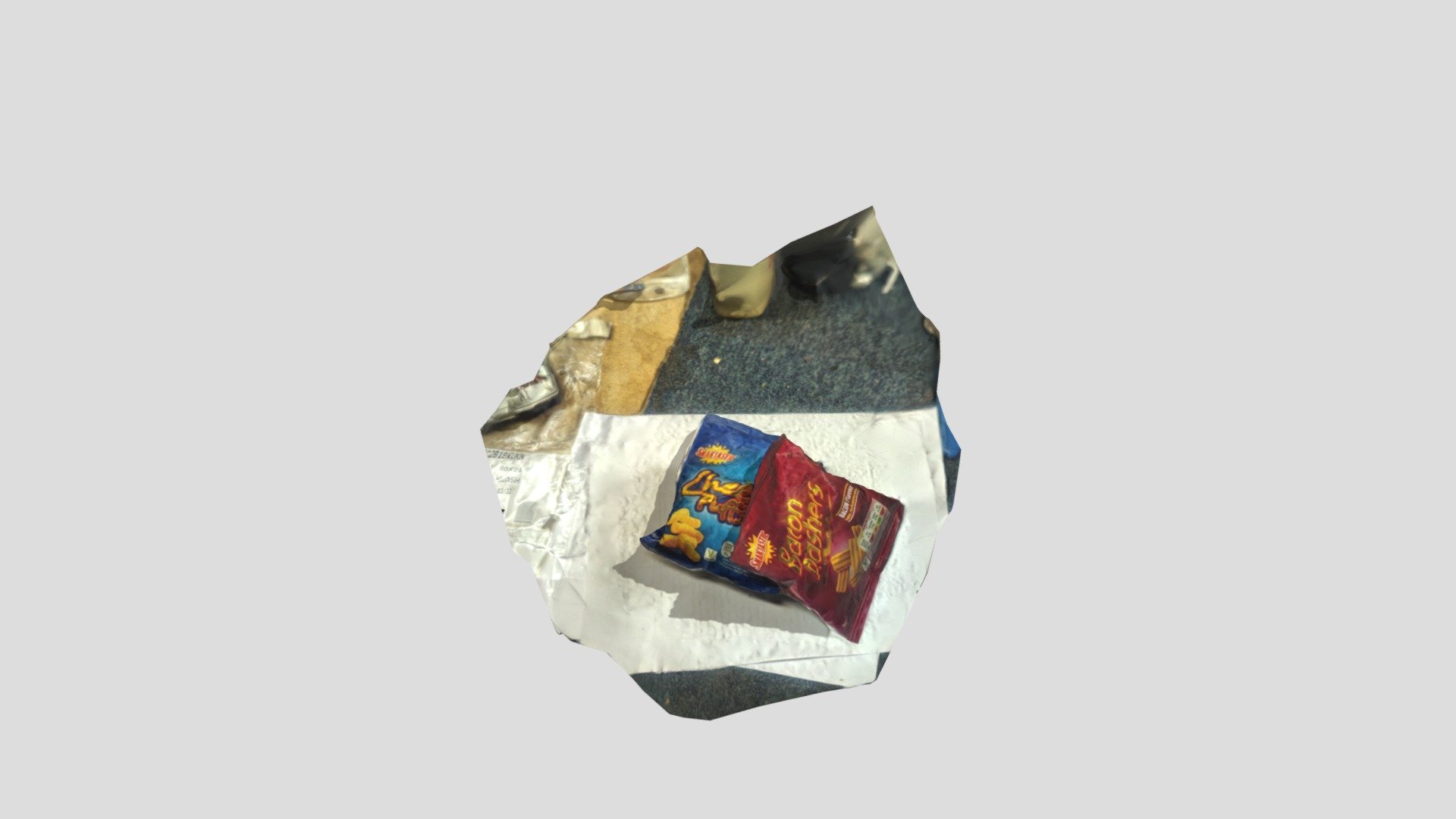 Cheesy Puffs And Bacon Crisps - Download Free 3D model by Or4ng3sky ...