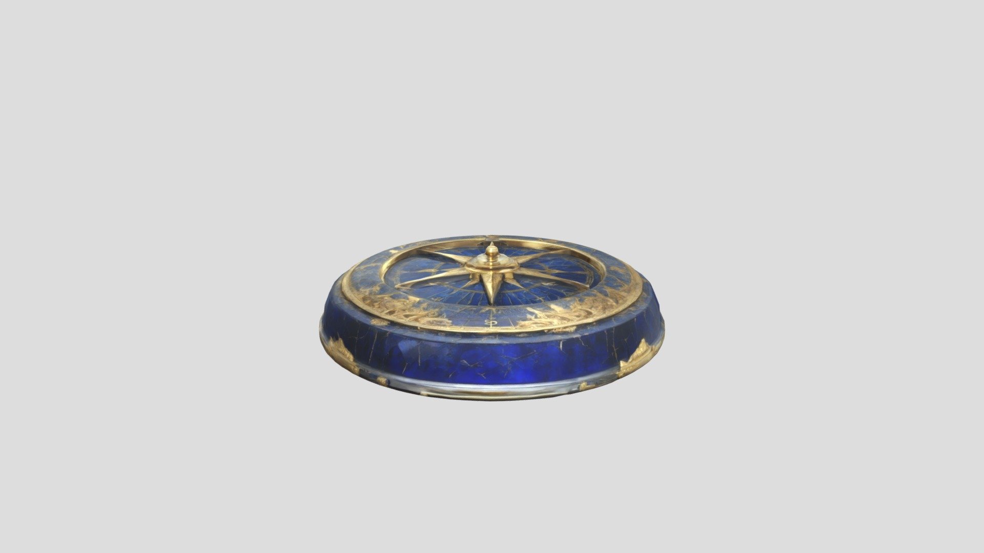 Golden compass, Baroque engravings - 3D model by stebunov.motion ...