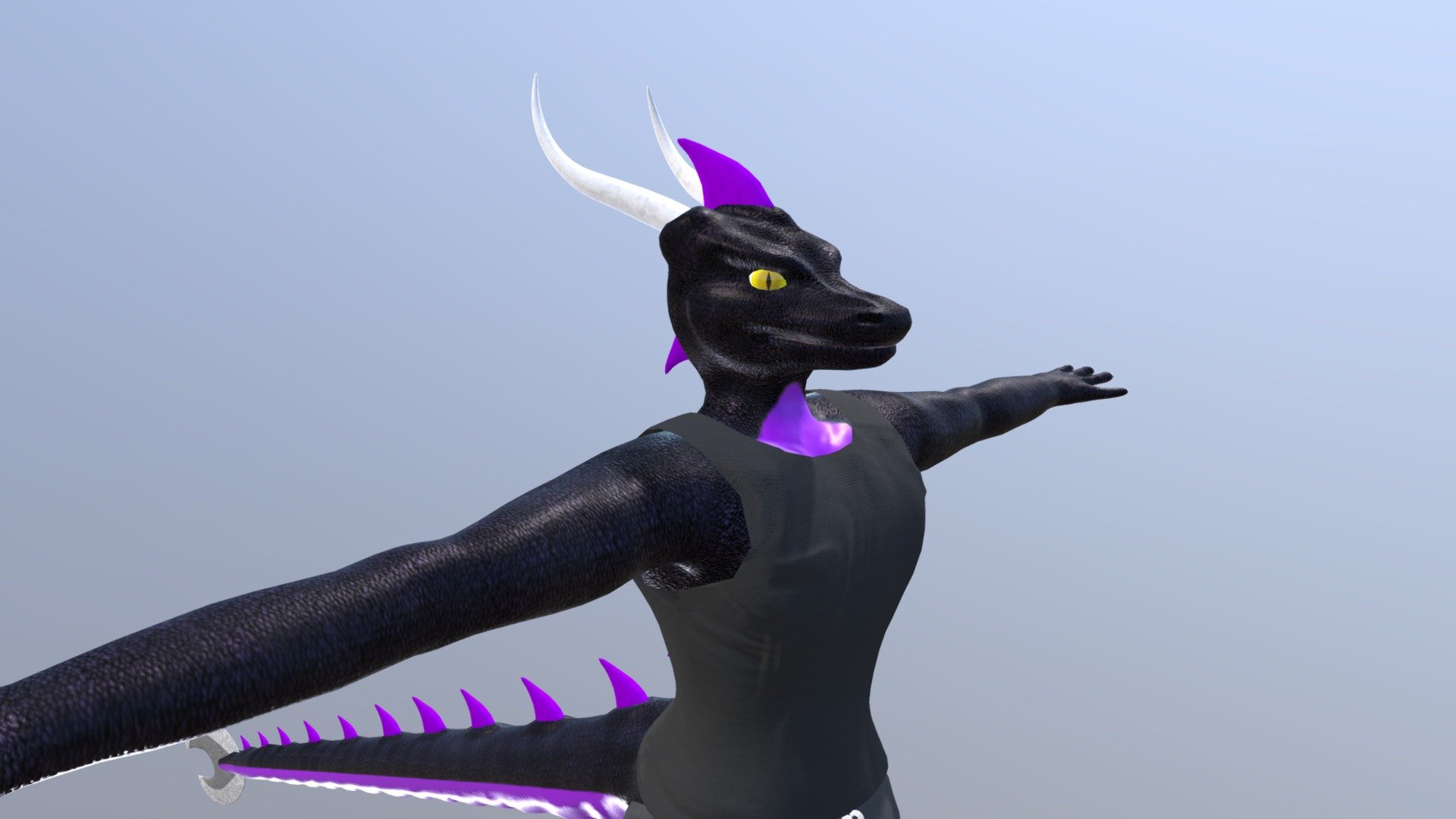 Commission for Darius the dragon - 3D model by blackjackgofish [5a4f565 ...
