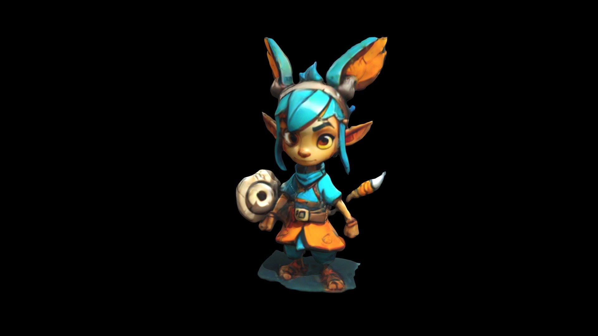 An illustrated fantasy character from a video ga - Download Free 3D ...