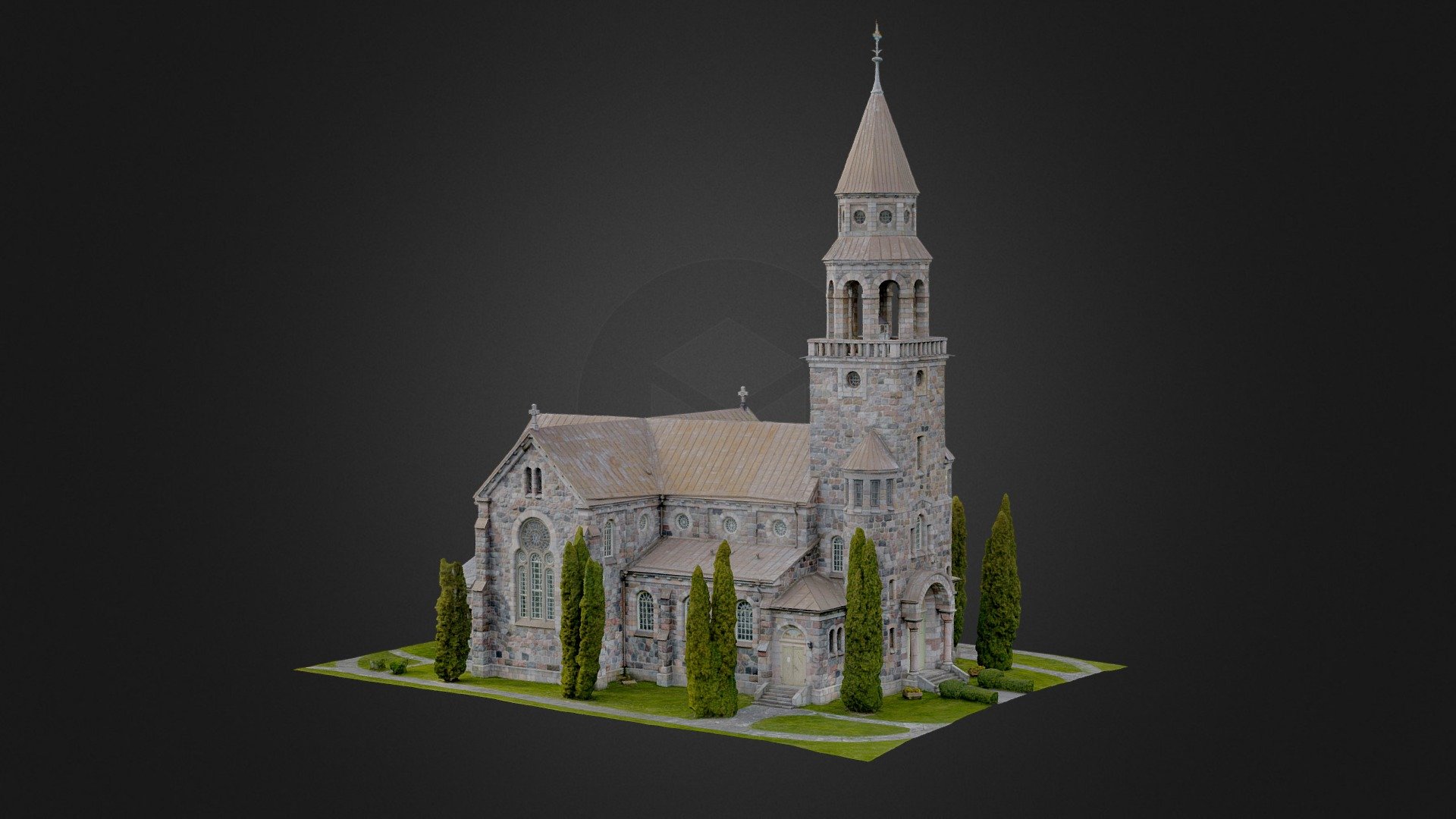 Roman Catholic Church - Buy Royalty Free 3D model by Viesturs Dille ...