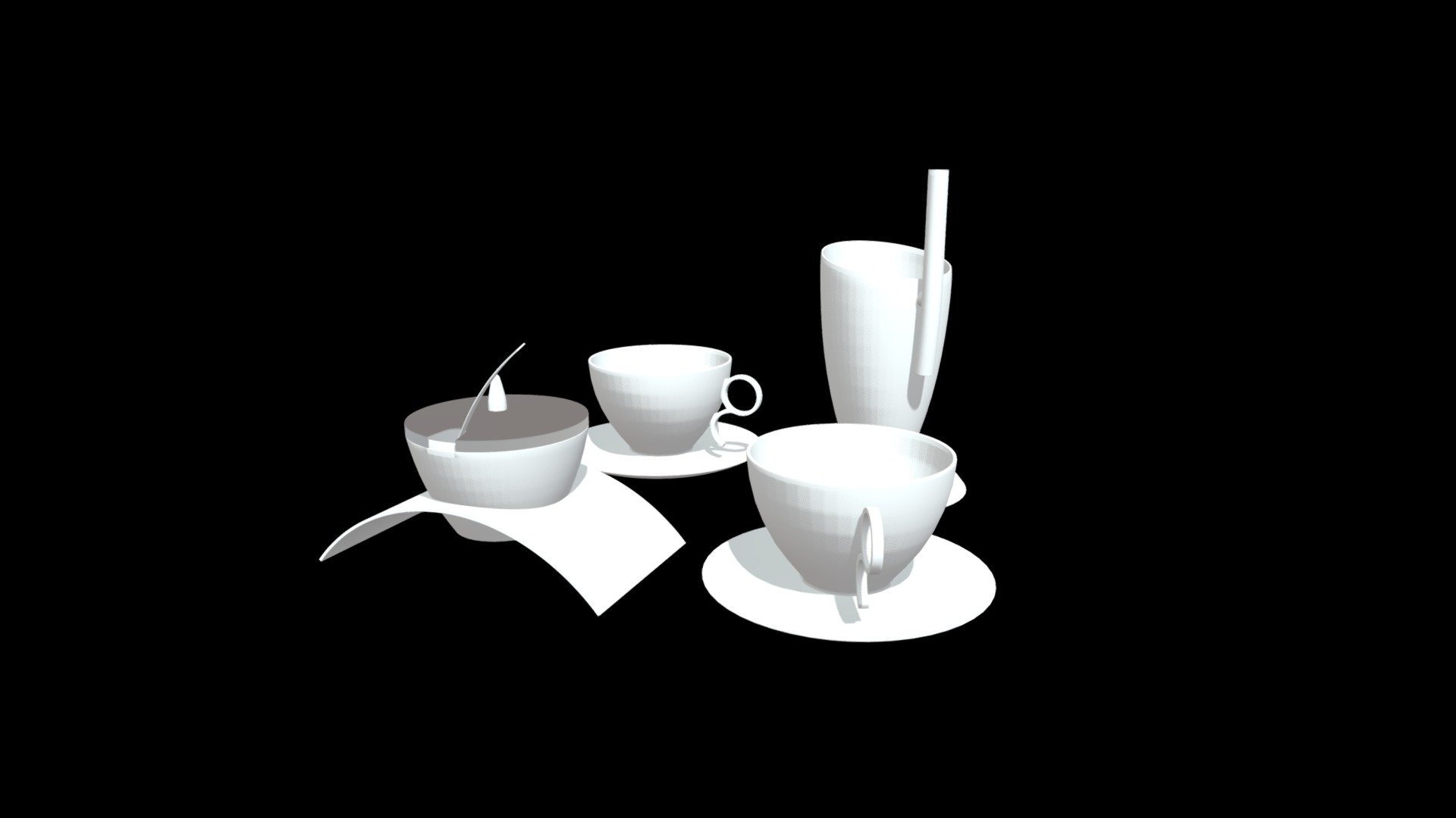 CUP SET 40 VOL 003 - Download Free 3D model by Jewel (@enterstudio ...
