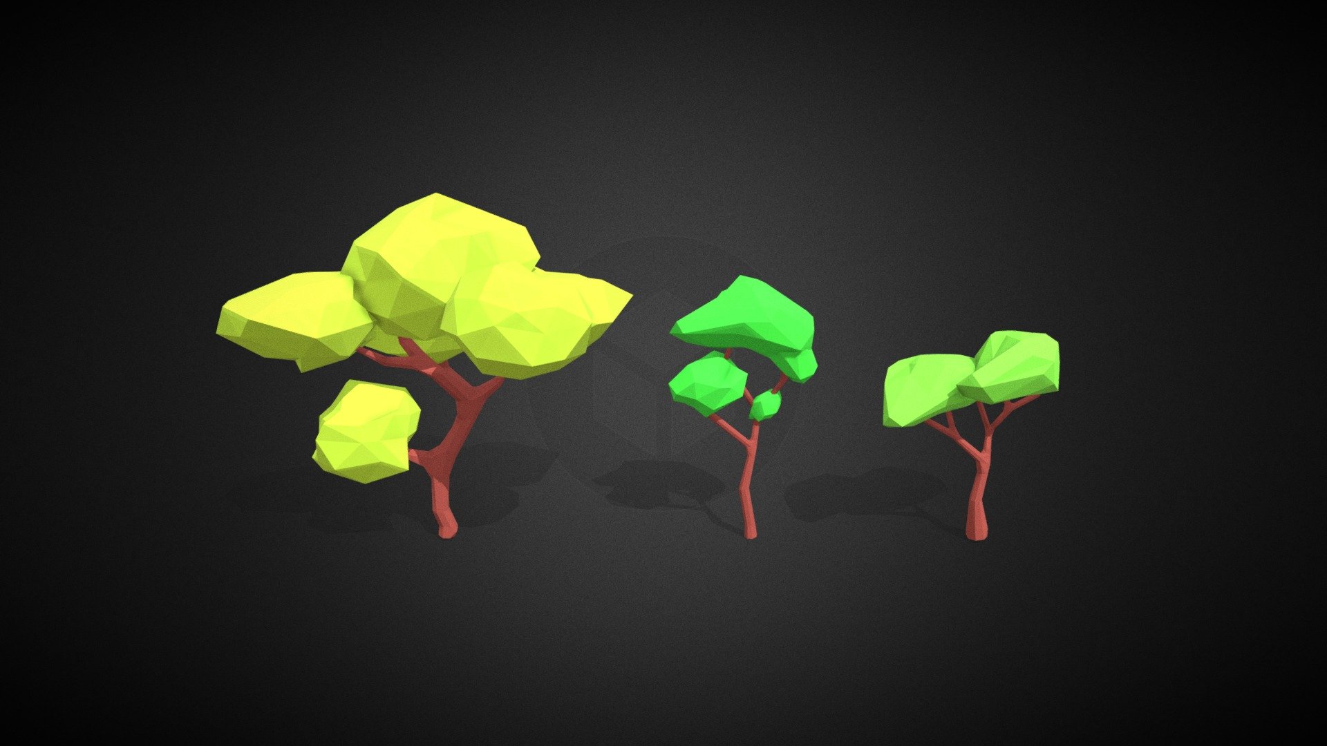 Low Poly Trees - 3D model by Muzaffer Dutar (@Muzaffer.) [5a53e8e ...