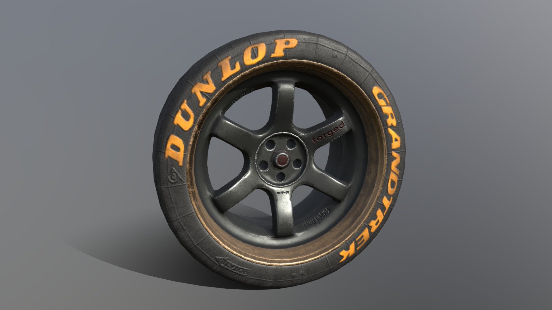 JDM Large Border Wheel - T37 - Buy Royalty Free 3D model by KTKR ...