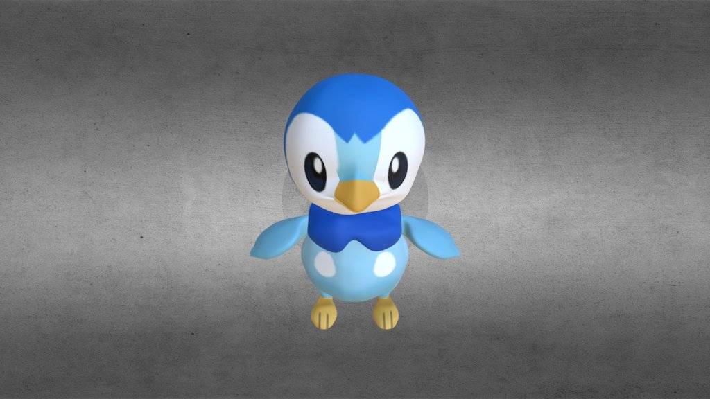 Piplup - 3D model by lauraartigas [5a588b1] - Sketchfab