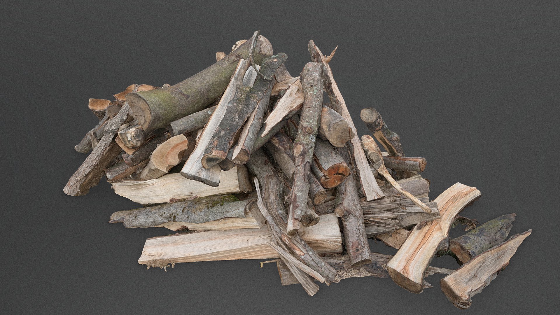 Wood firewood stack - Buy Royalty Free 3D model by axonite [5a5b221 ...
