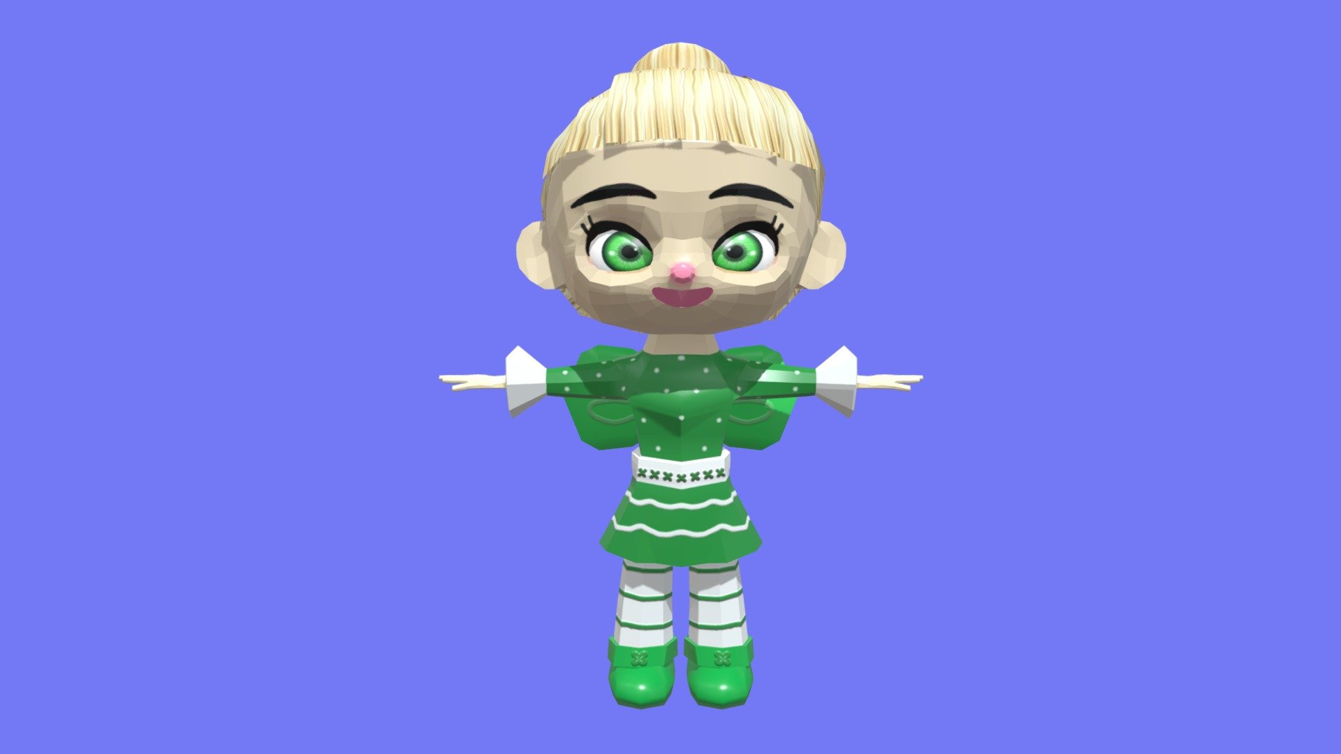 Lucky Girl - 3D model by doupydoupy [5a60cb4] - Sketchfab
