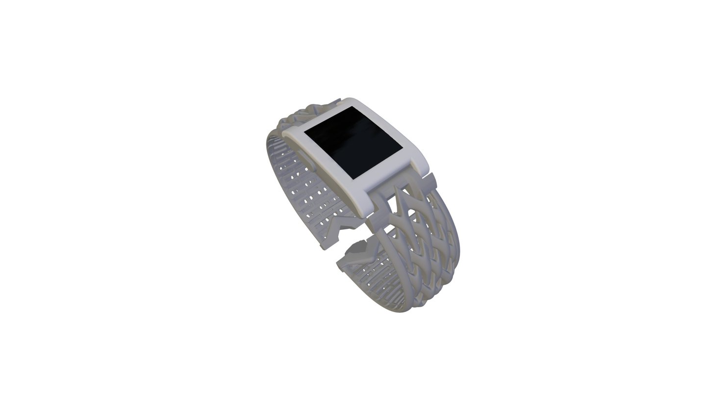 Pebble 3D Printed Band - 3D model by Material Saint John ...