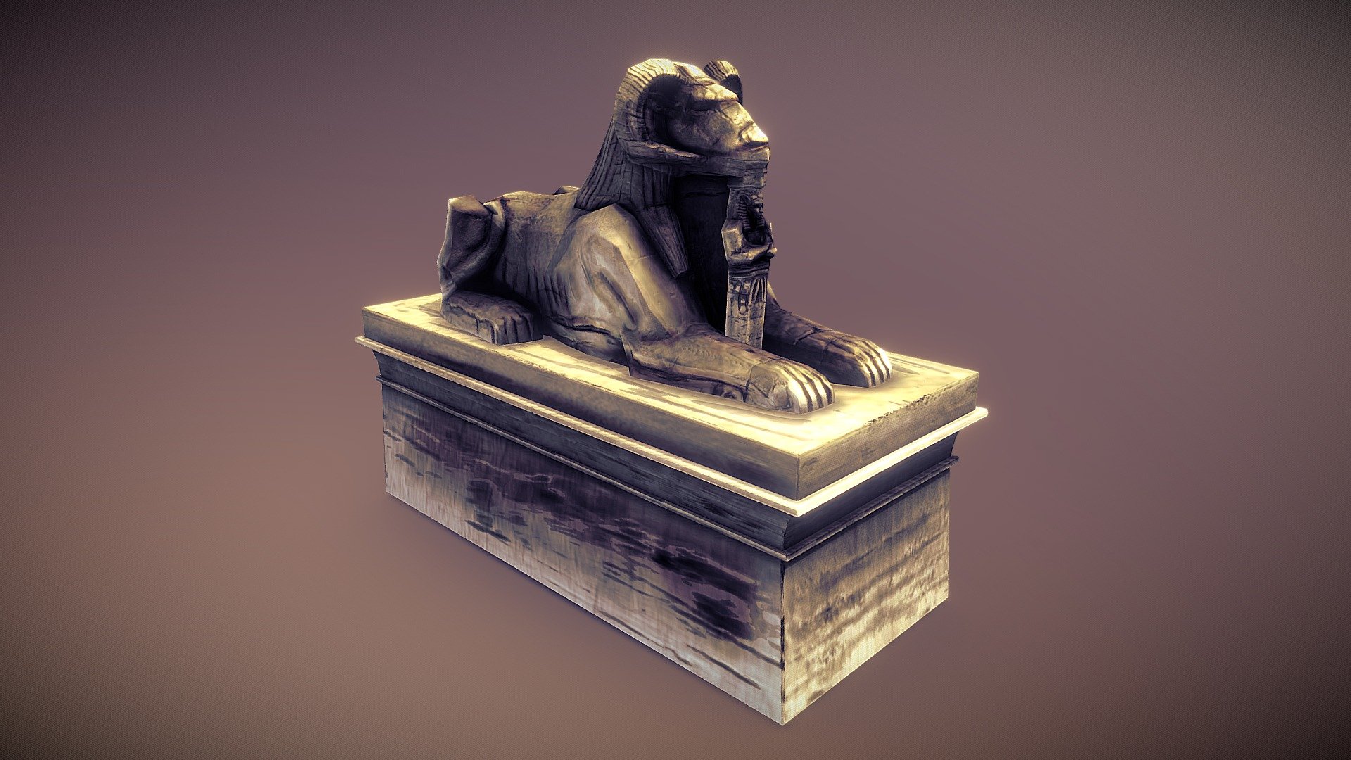 Ram_Headed_Sphinx_Statue - Buy Royalty Free 3D model by Joff3D [5a62019 ...