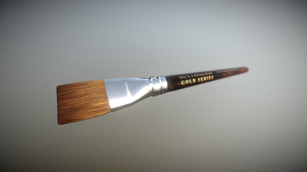 Paintbrush - 3D model by rOblique [5a62110] - Sketchfab