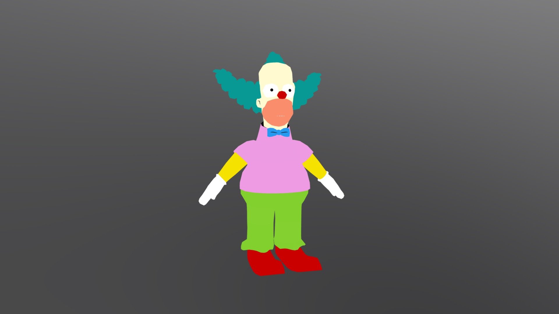 the Simpsons game - Krusty the clown - Download Free 3D model by Jacxx2 ...