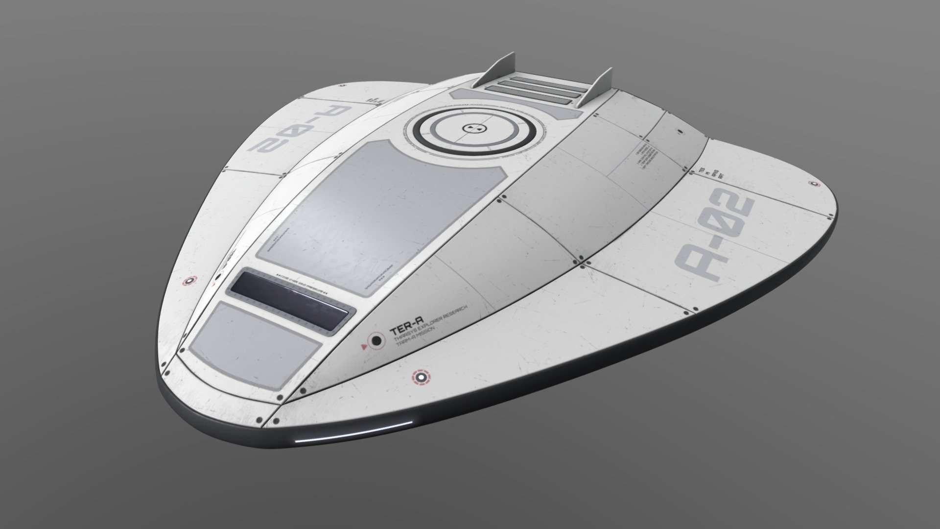Spacecraft Scifi - 3D model by luismiguelartist [5a641b3] - Sketchfab