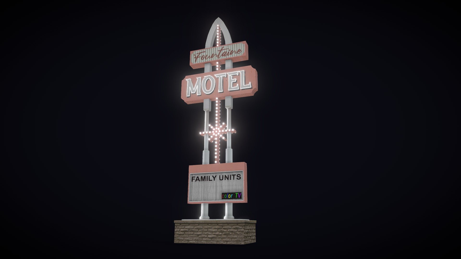 Motelsign1 - Buy Royalty Free 3D model by Andras X (@fogainak) [5a652d1 ...
