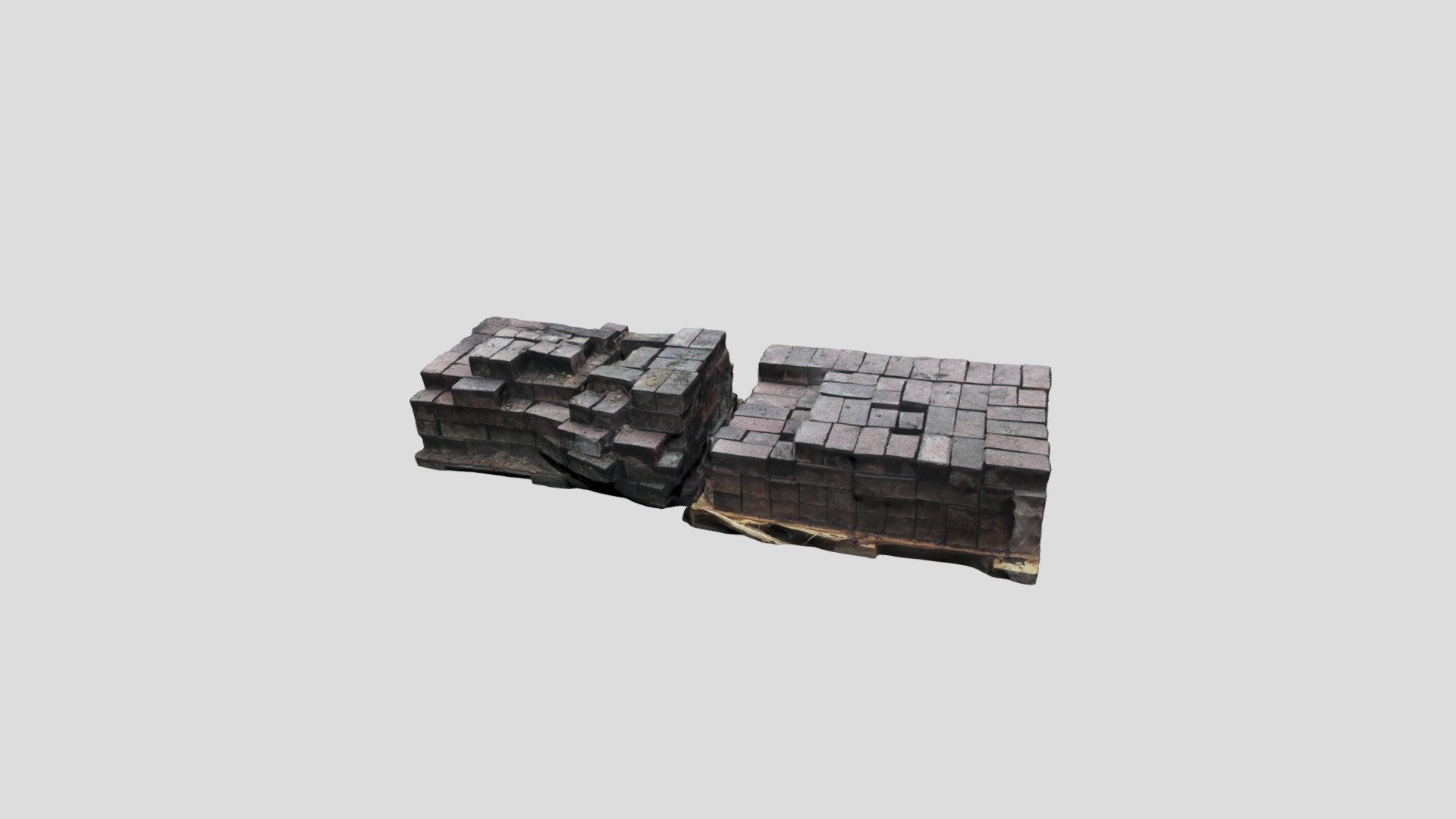 Piles of bricks for construction - Download Free 3D model by Weitblick ...
