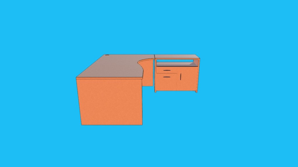 Corner Desk - 3D model by silvre7 [5a66c61] - Sketchfab