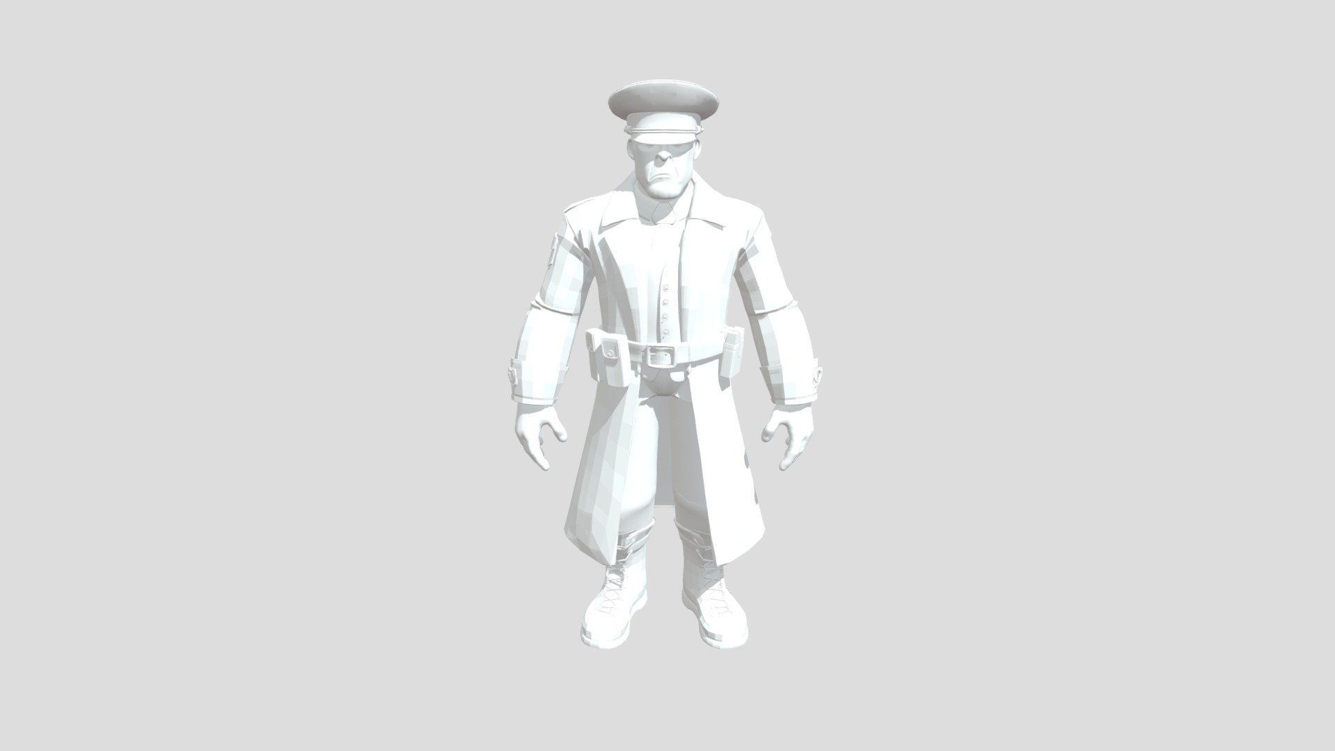 Officer stylized - Download Free 3D model by Baptiste Rouch ...