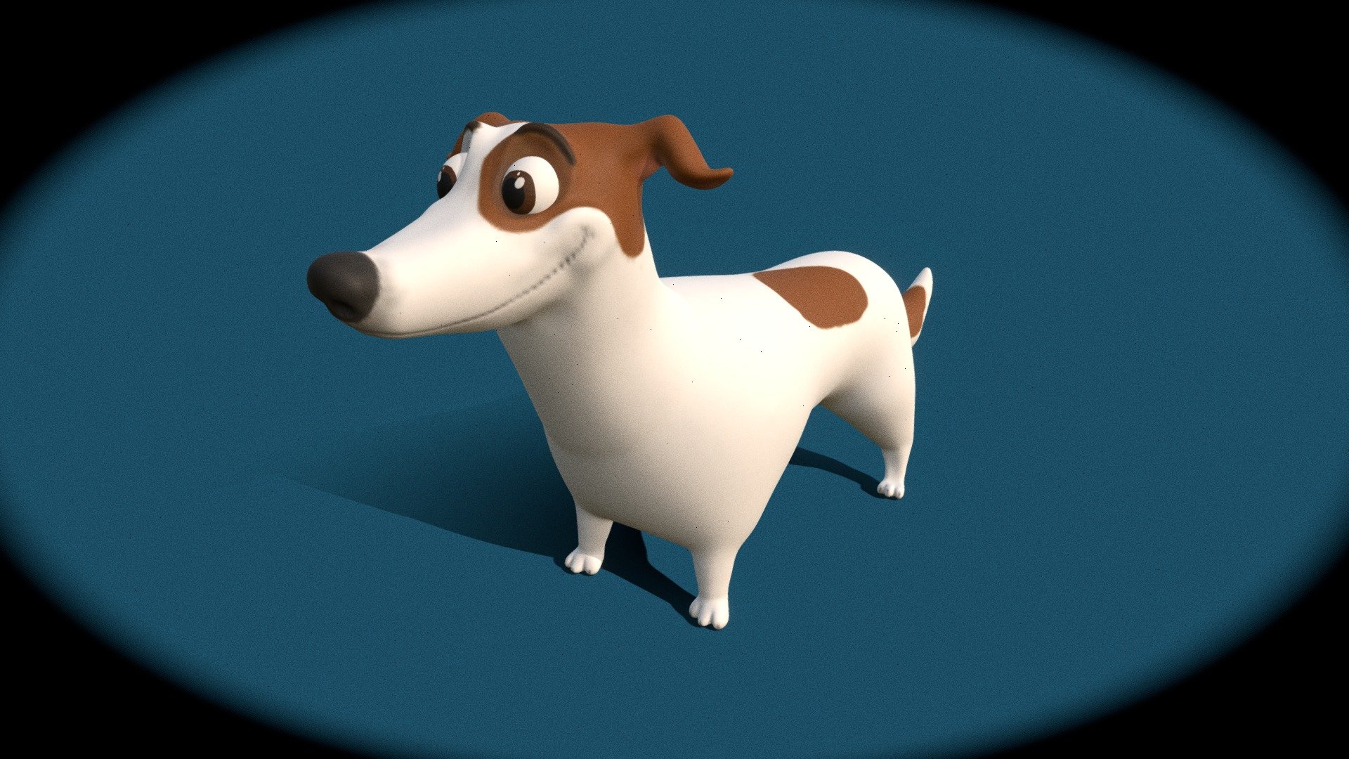 Cartoon Jack Russell - 3D model by Virginia Vidonis (@virginiavidonis ...