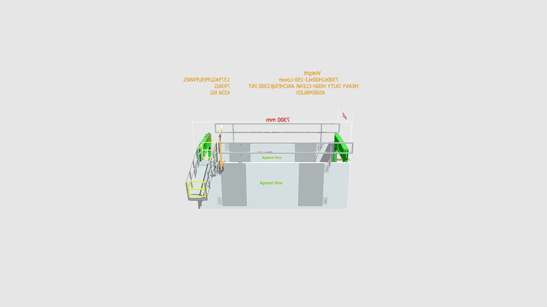 7300mm Lower Panel 1 - 3D model by Aplant Hire Co. Pty Ltd (@Moggo2448 ...