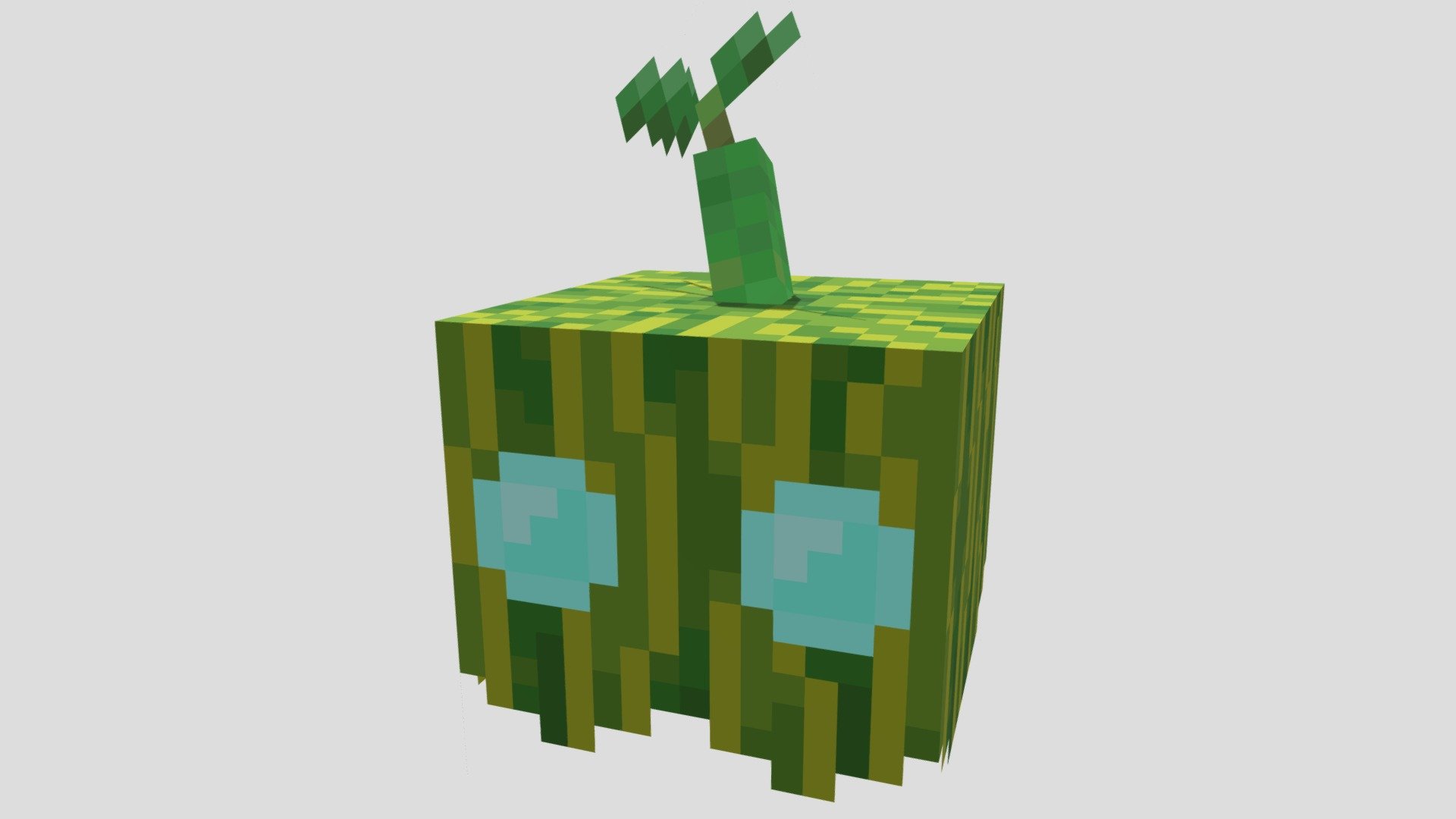 Suika Mask Minecraft Edition - 3D model by ningy [5a6a337] - Sketchfab