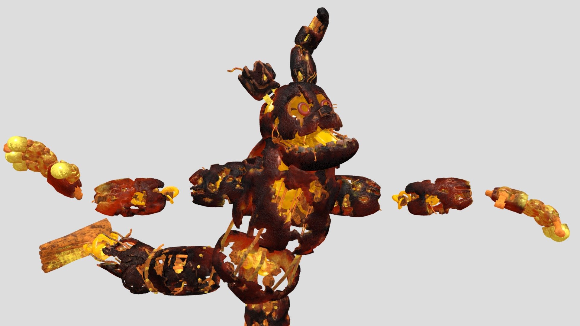 Flaming Springtrap - Download Free 3D model by OrangeSauceu [5a6a527 ...
