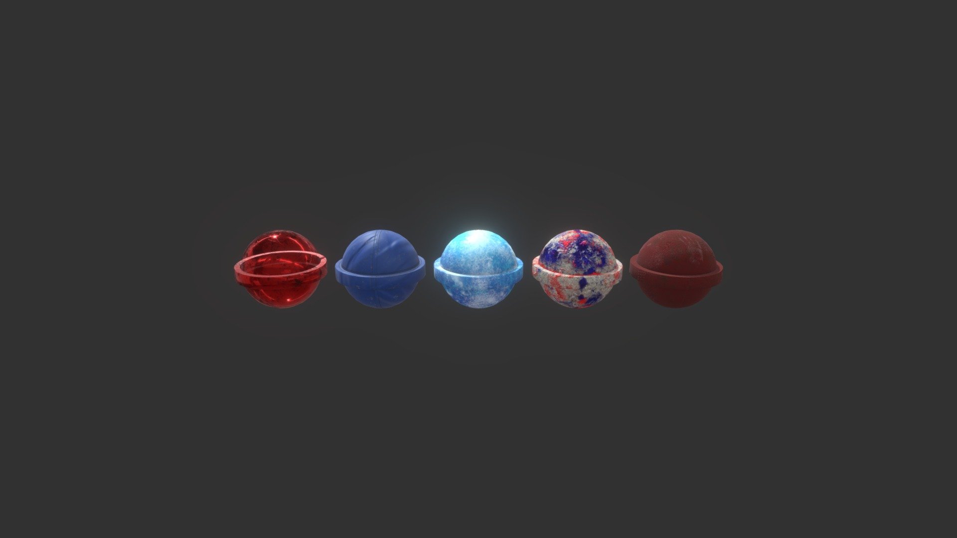Sphere Materials Demo - 3D model by BountifulGames [5a6bef7] - Sketchfab