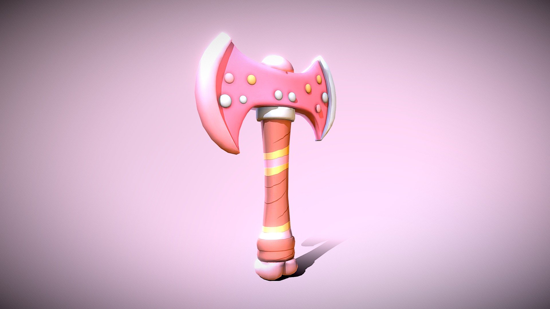 Candyland Battle Axe | IWB - 3D model by Low Poly Models ...