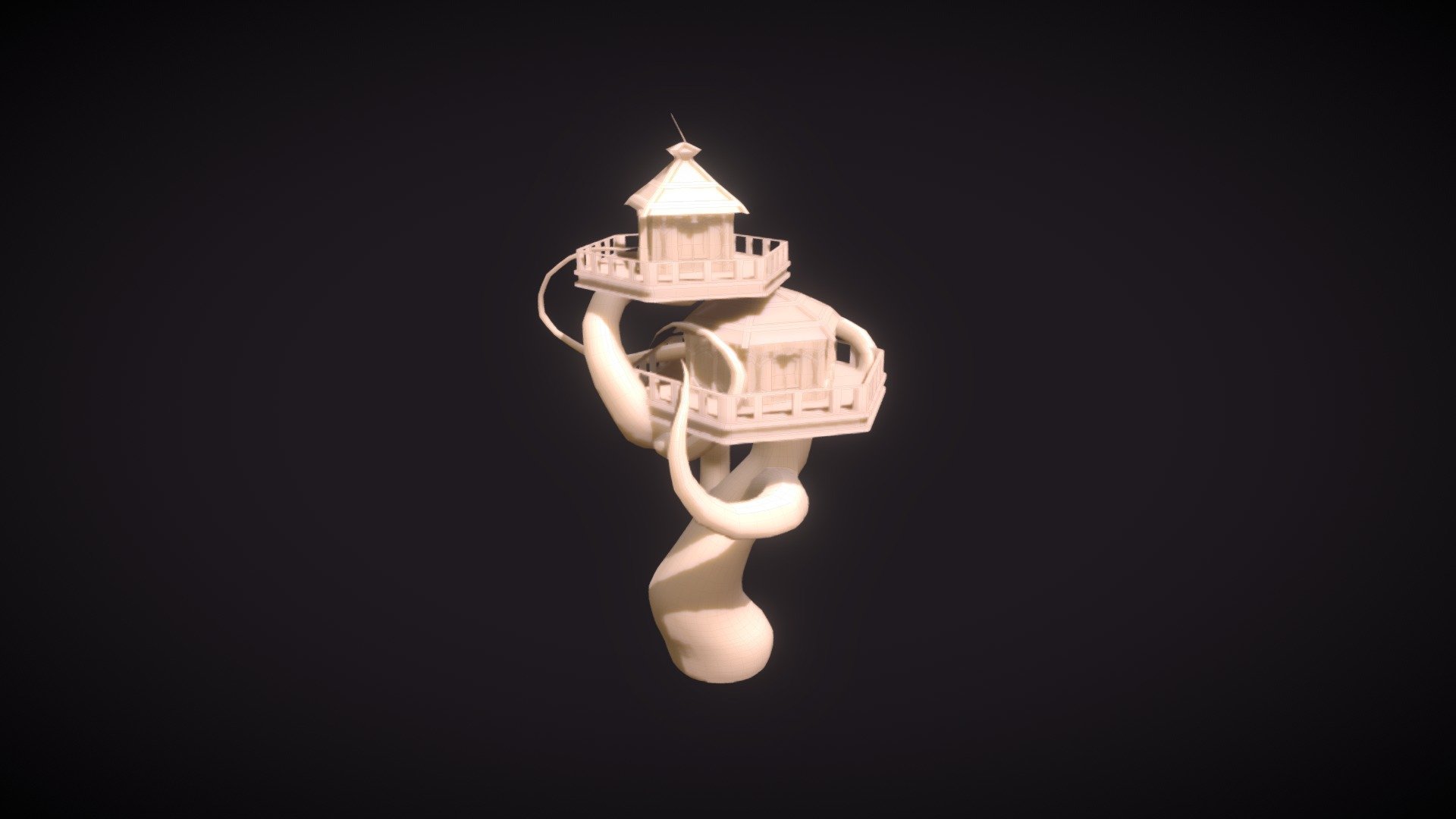 Tree house - 3D model by Serafim Seryi (@Serafim.Seryi) [5a6d7ee ...