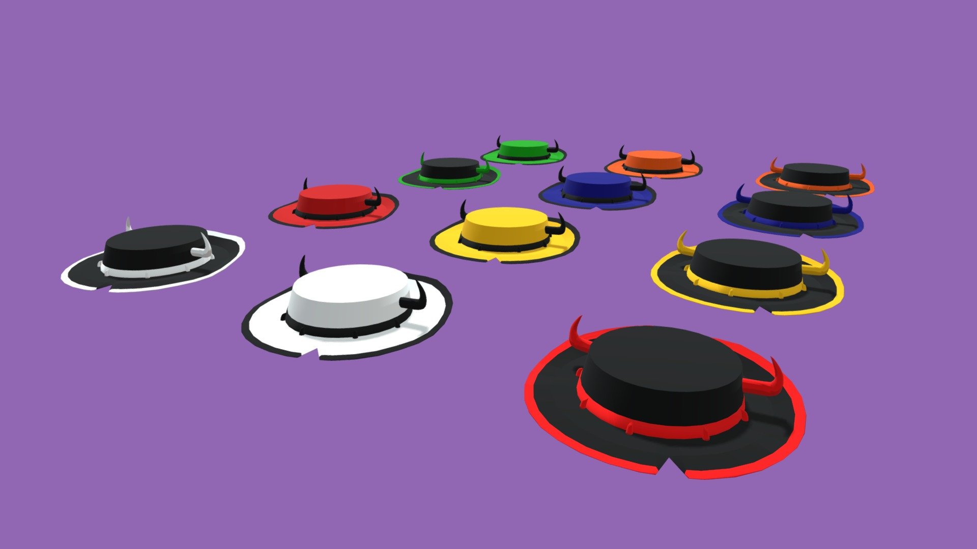 Demon Hat Pack Collection - Buy Royalty Free 3D model by DARKLORD ...