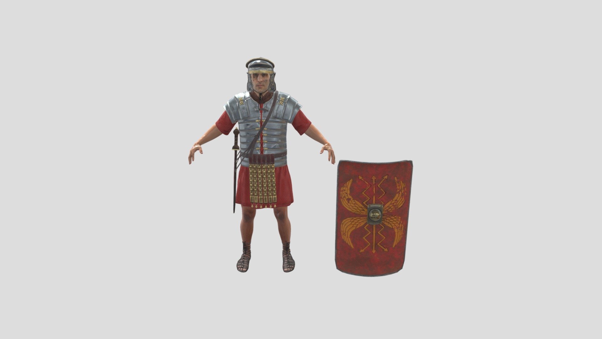 Roman Soldier - 3D model by shanto (@shanto8354) [5a6e786] - Sketchfab