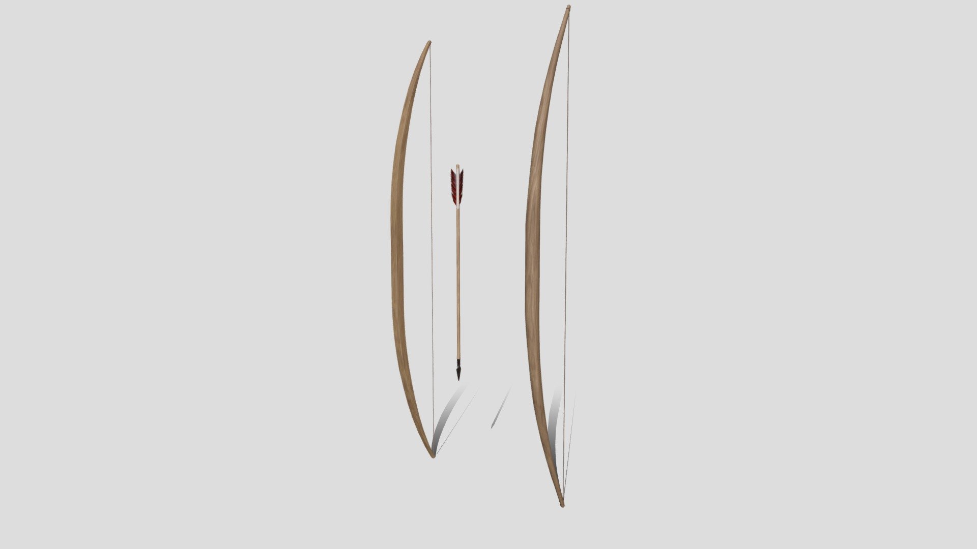 Longbow, Flatbow and an Arrow - Buy Royalty Free 3D model by Strifey7 ...