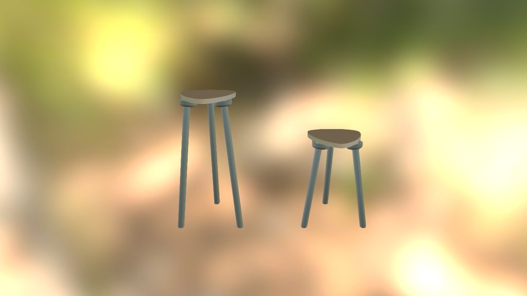 Milker stool - 3D model by Creative Market (@creativemarket) [5a708d7 ...