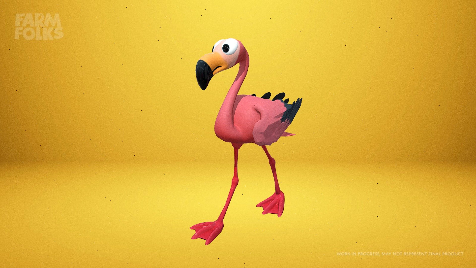 Flamingo_walking - 3D model by Crytivo [5a710ad] - Sketchfab