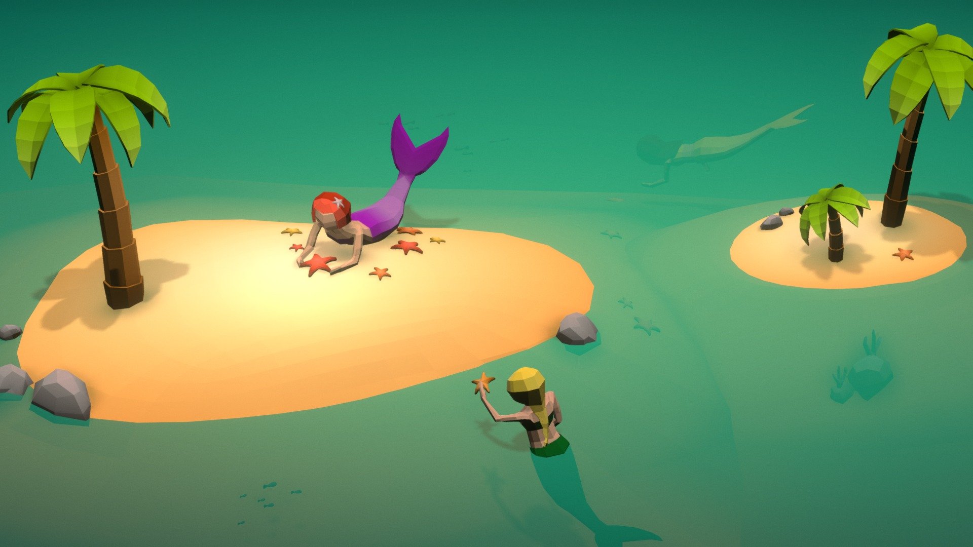 Low Poly Isle - 3D model by Pia Krensel (@Pidele) [5a71322] - Sketchfab