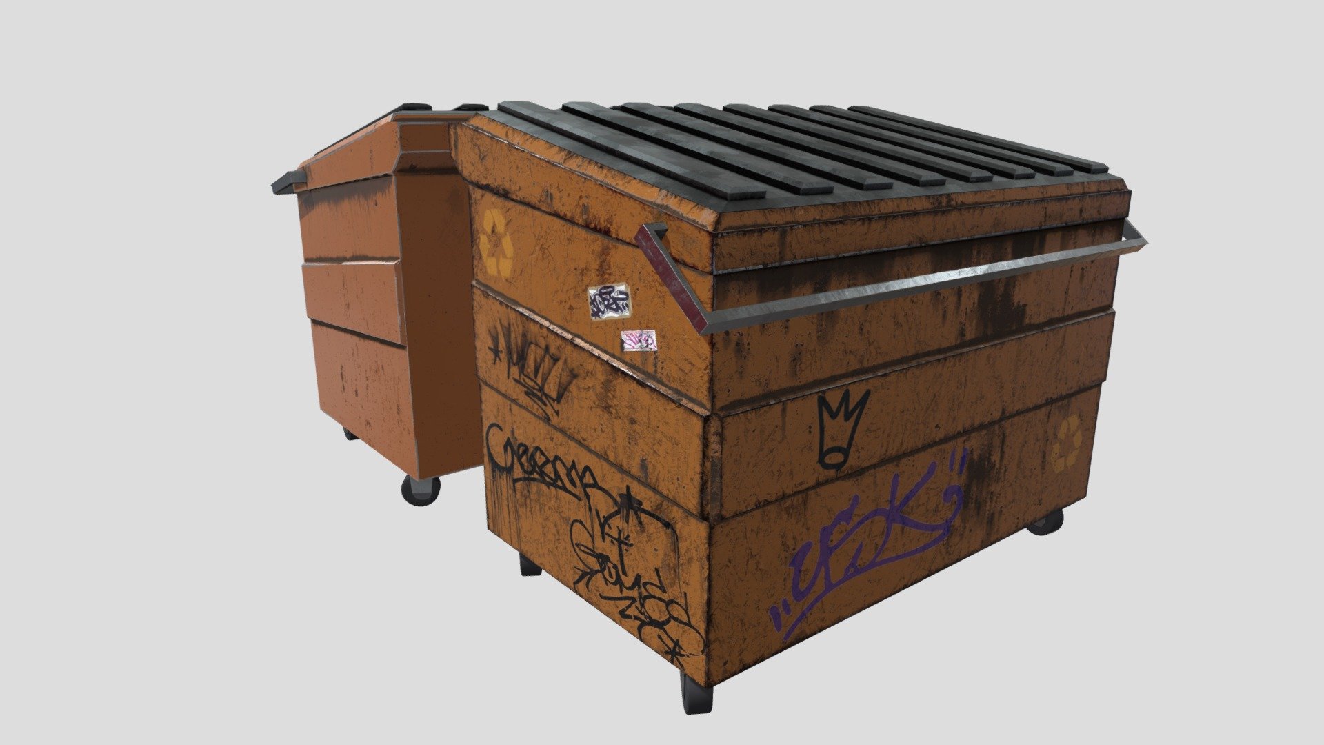 Trash tank - Download Free 3D model by suvorovtim [5a725cb] - Sketchfab