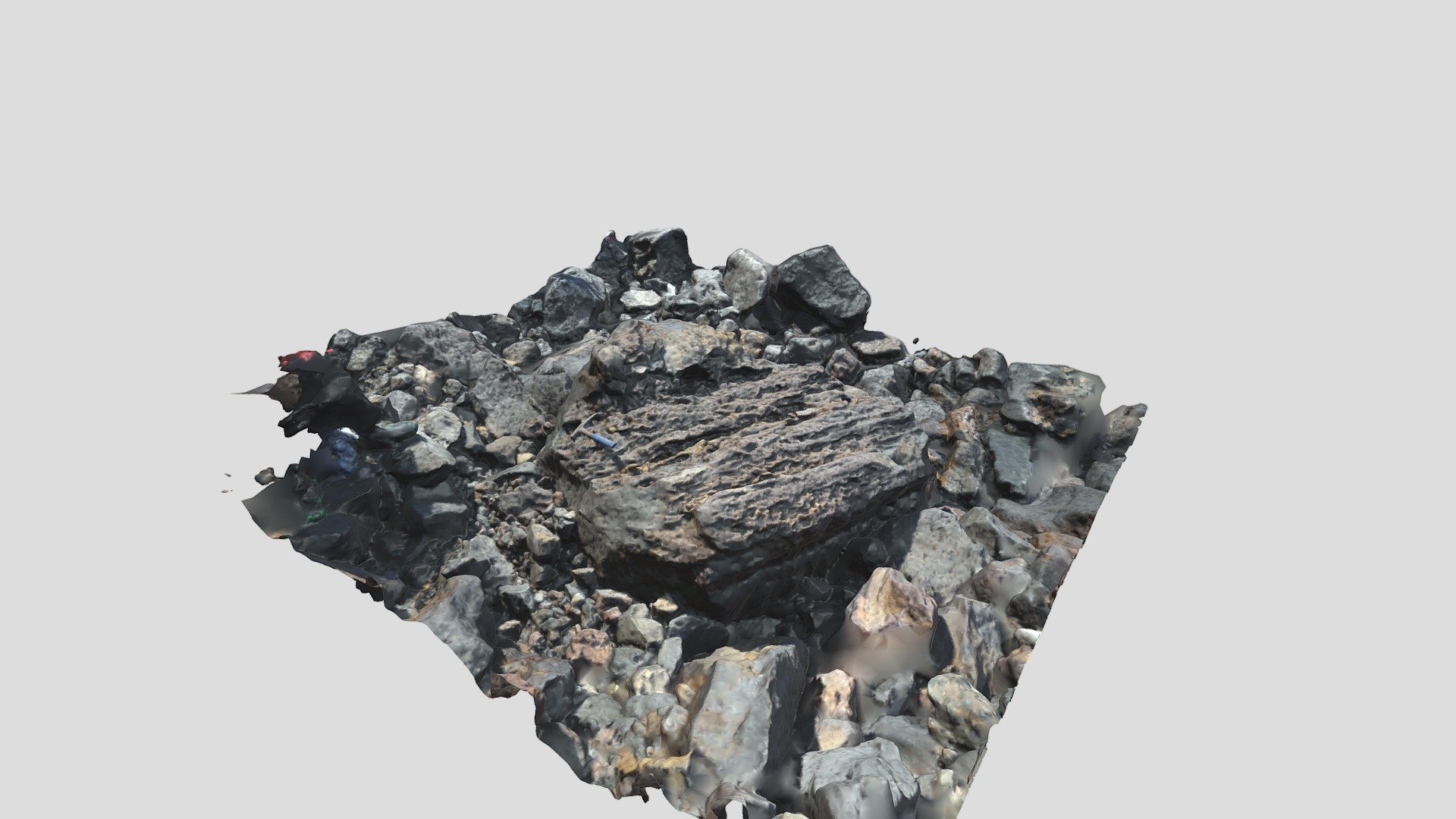 Fragment of Pahoehoe Lava from Batutara Volcano - 3D model by ajgamma ...