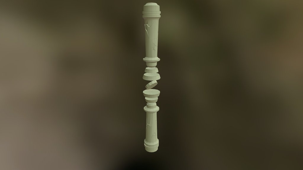 "Strengh of the Demon Stone" staff - 3D model by Roméo Susbielle ...