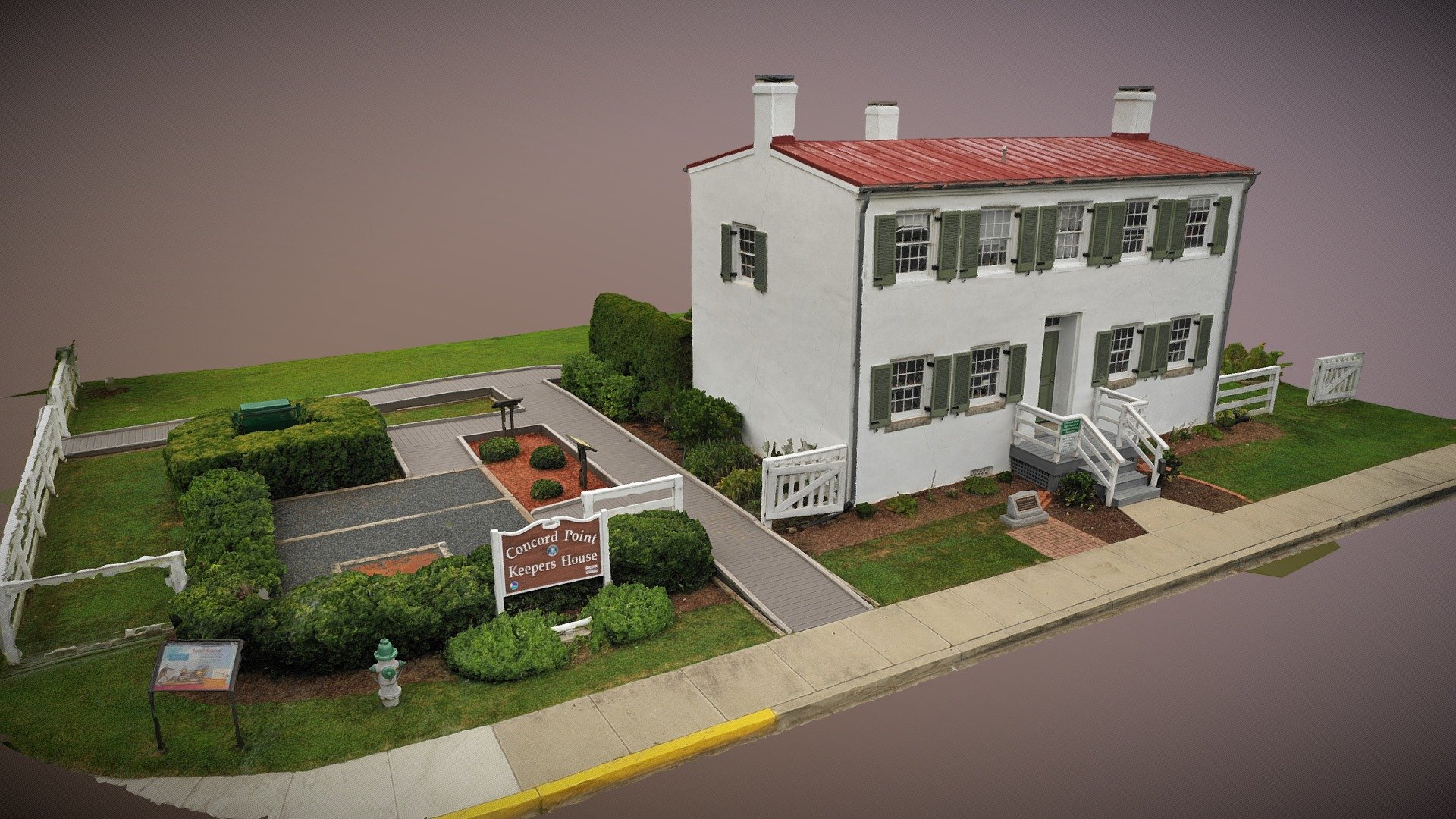 Concord Point Lighthouse Keepers House - 3D model by Terry Kilby ...