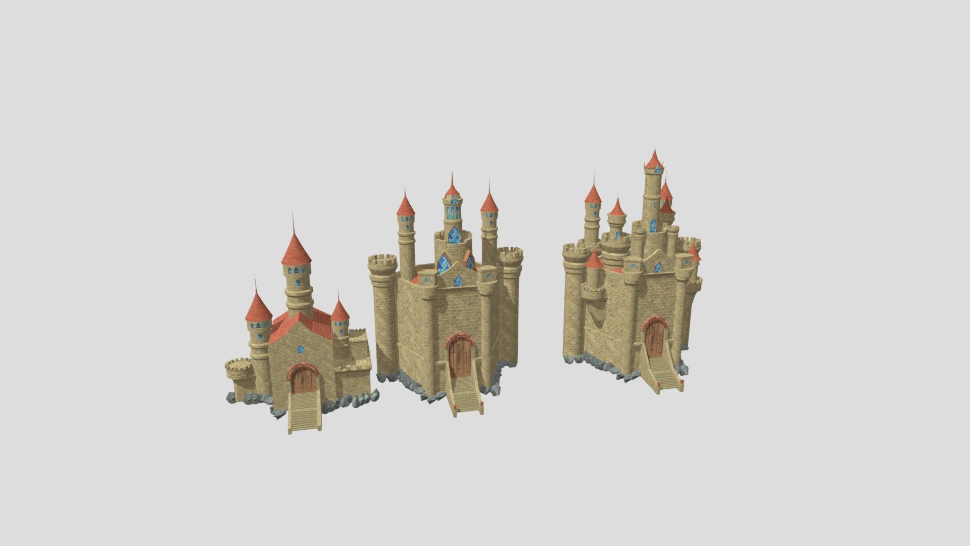 castle stylized - 3D model by Vanderson.Salles [5a77fb6] - Sketchfab