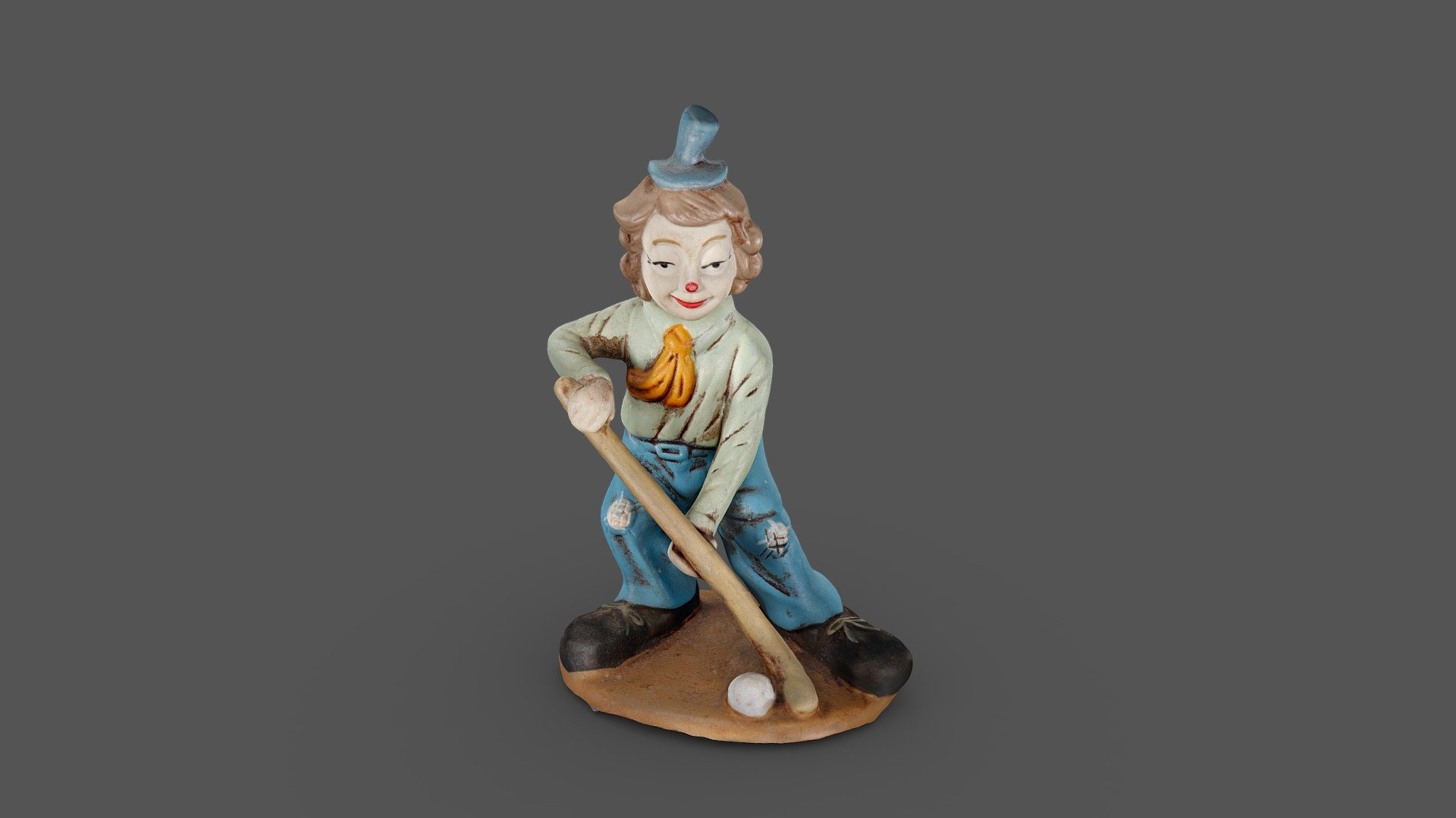 Golfing Clown Statuette - Buy Royalty Free 3D model by Andrei ...