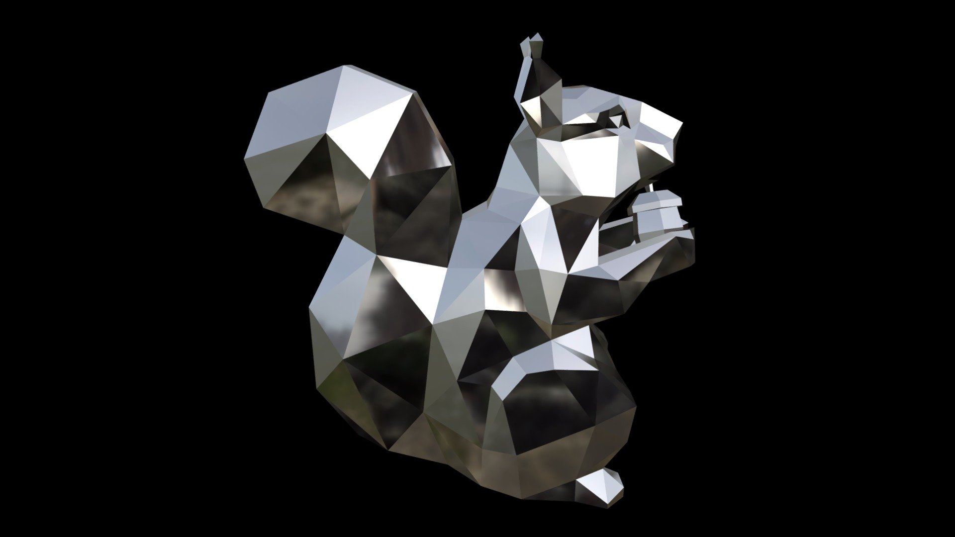 Squirrel low poly - 3D model by polyhead.art [5a79a83] - Sketchfab