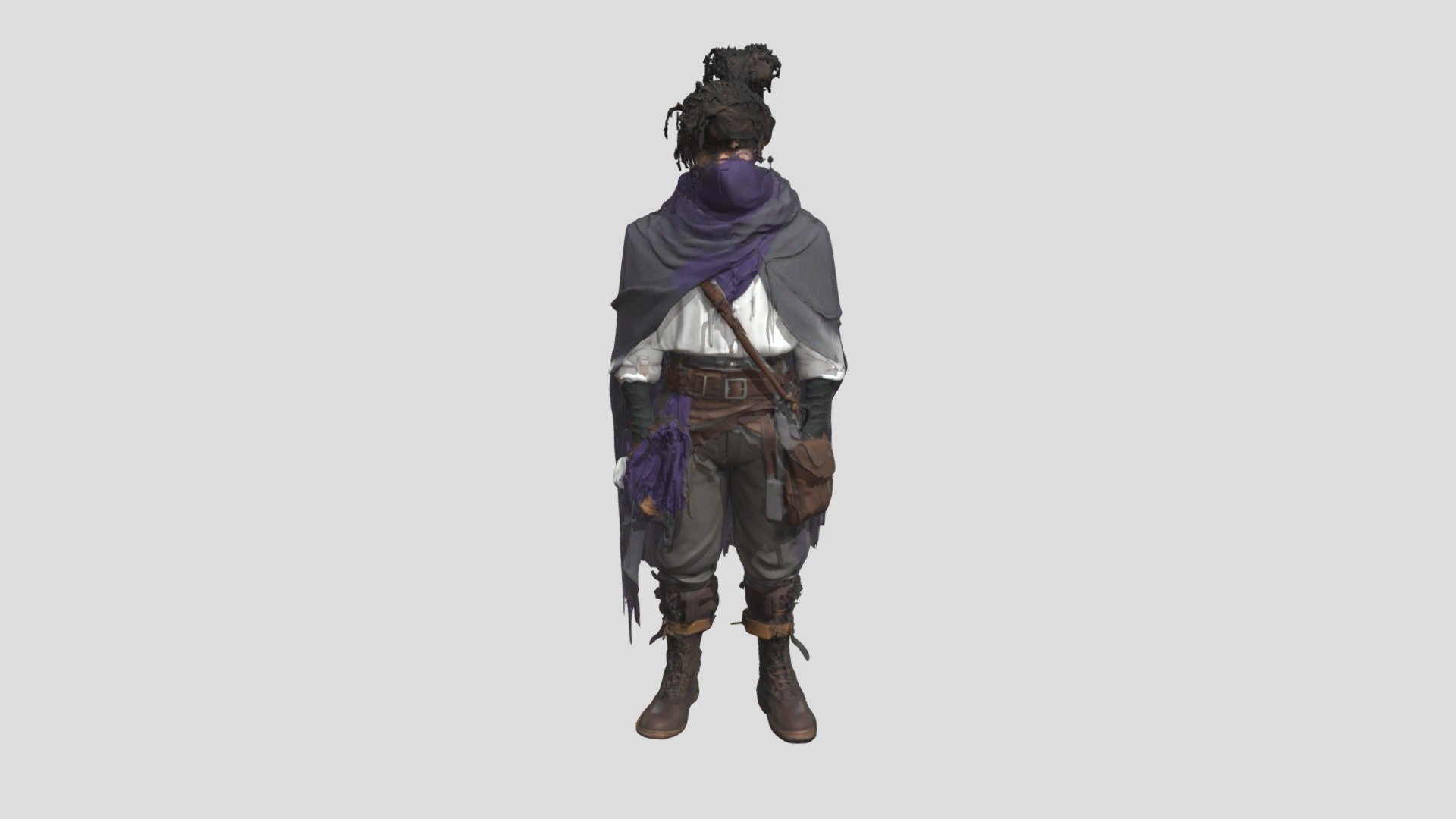 The Masked Wanderer - 3D model by KleytonT [5a7a986] - Sketchfab