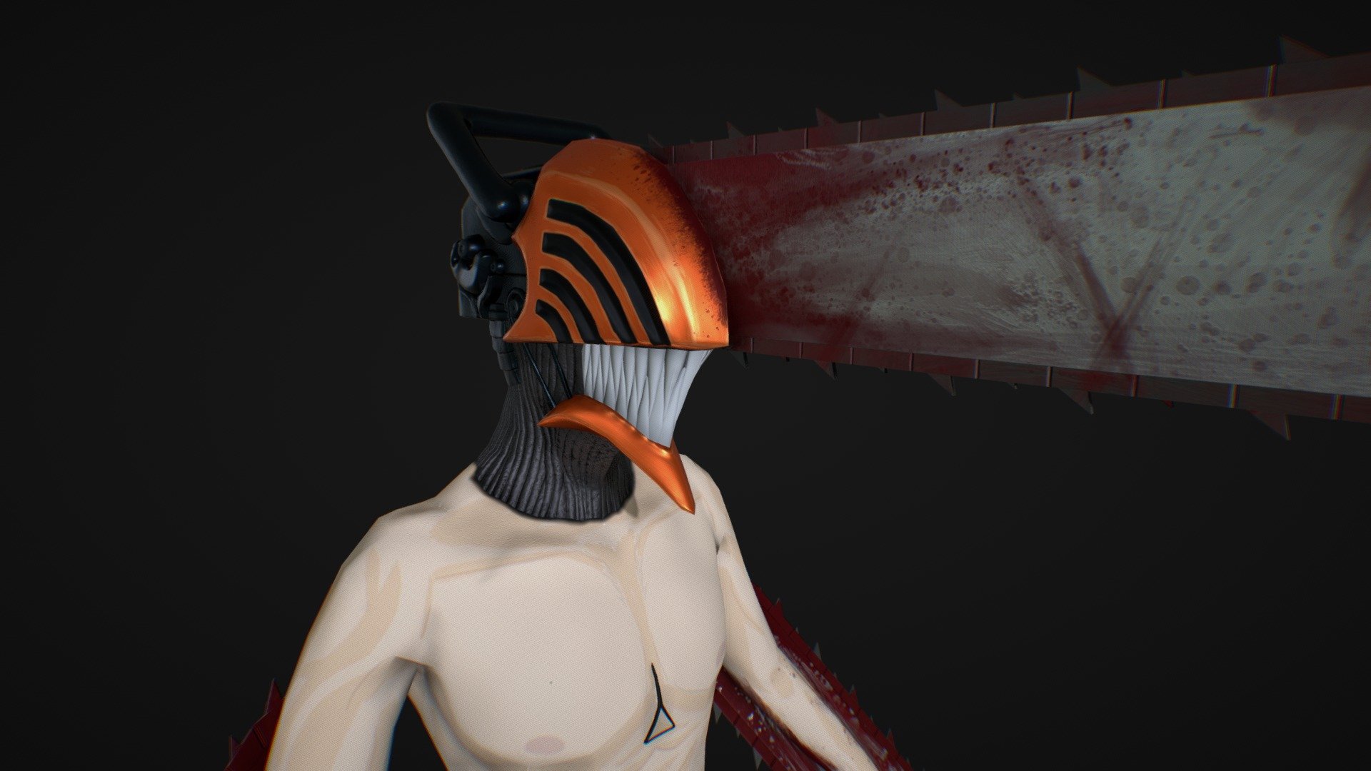 Chainsaw Man 3D Model - 3D model by AeroParrie [5a7ef60] - Sketchfab