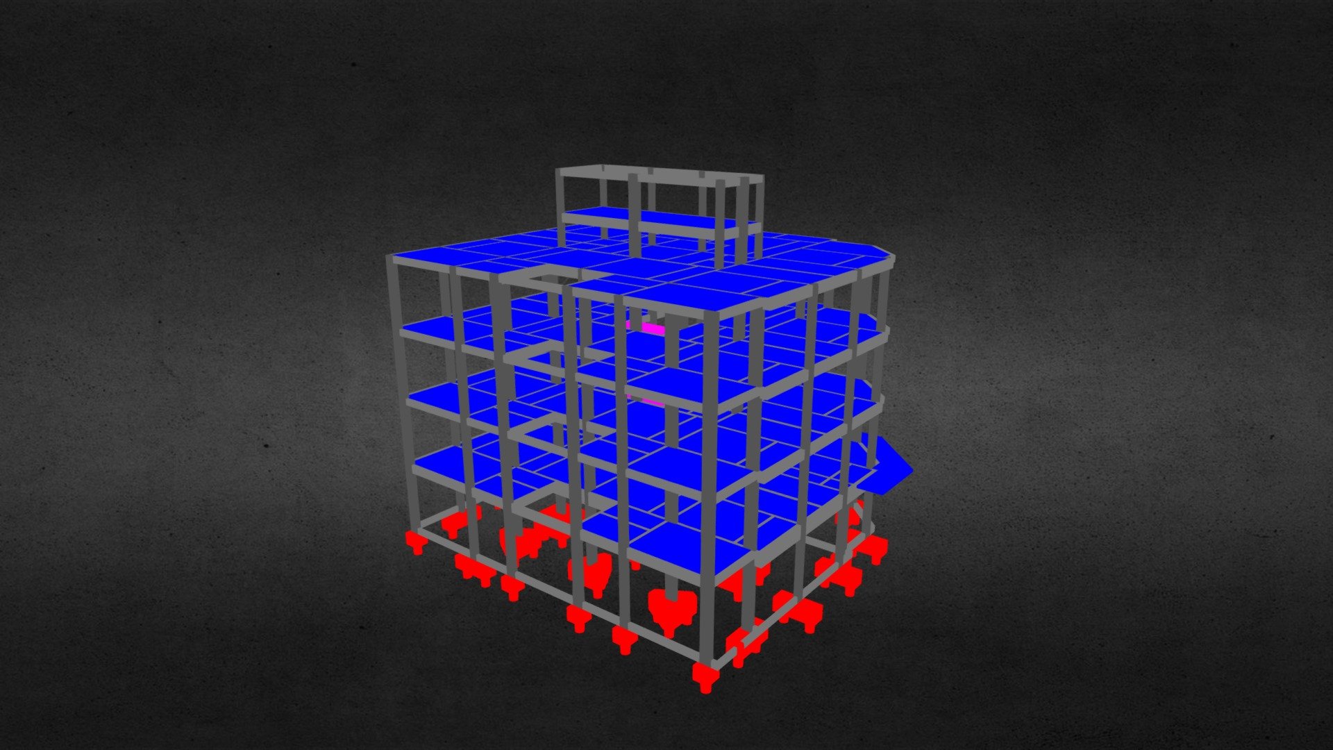 Projeto Estrutural de Edifício de 4 Pav. - 3D model by marcelovictor [5a813bd] - Sketchfab
